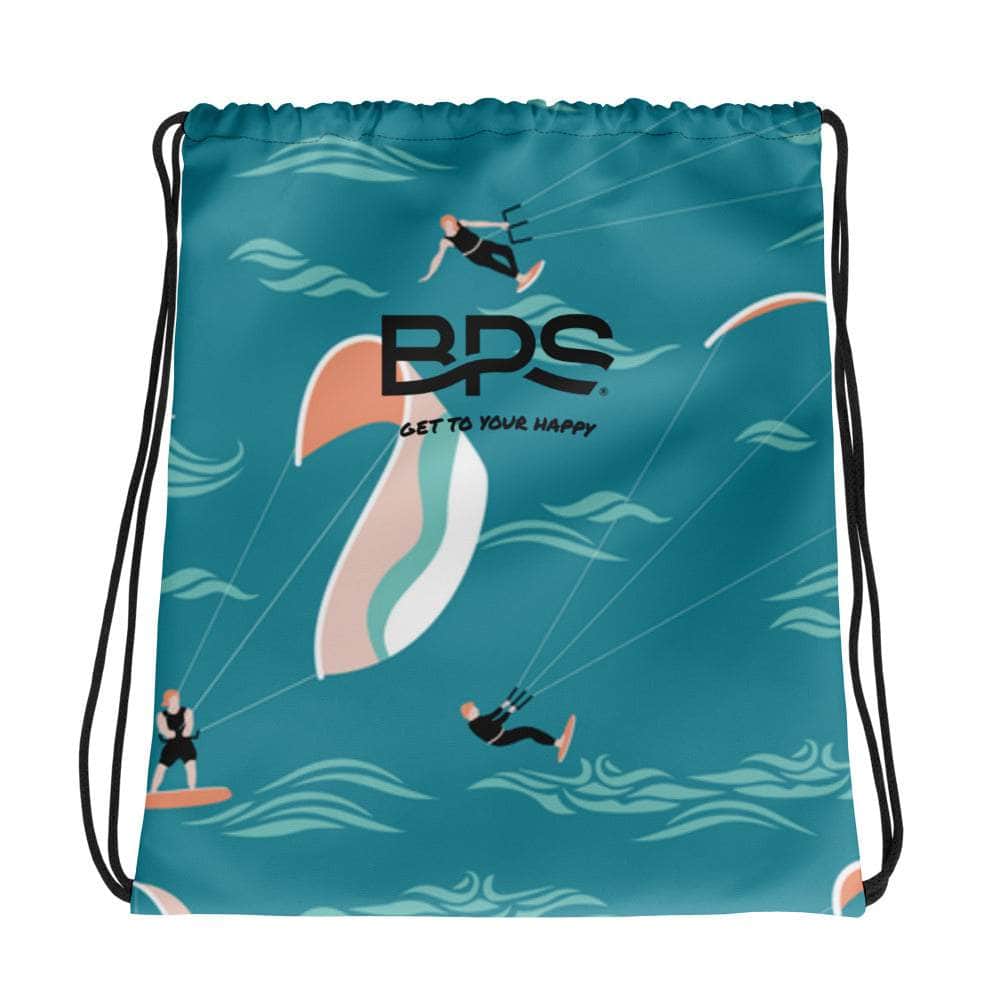 BPS 'Get to your Happy' Drawstring Bag – Barrel Point Surf